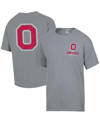 Men's Comfortwash Graphite Distressed Ohio State Buckeyes Vintage-Like ...