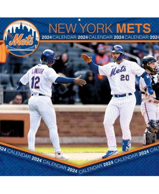 New York Mets 2024 12" x 12" Team Wall Calendar - Macy's
