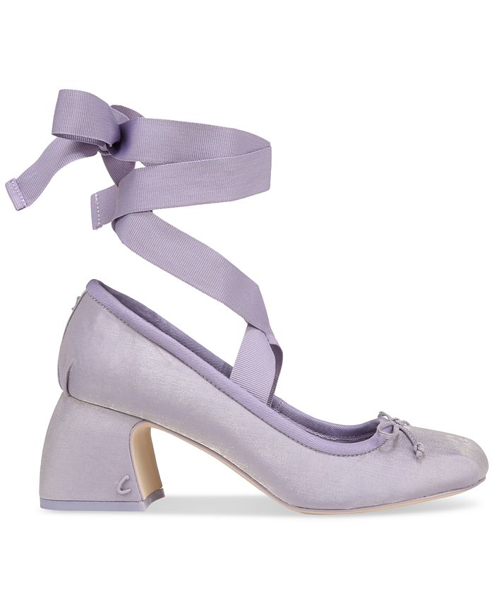 Circus NY by Sam Edelman Della Lace-Up Block-Heel Ballet Pumps - Macy's