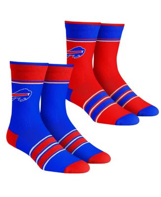 Men's and Women's Rock 'Em Socks Buffalo Bills Multi-Stripe 2-Pack Team ...