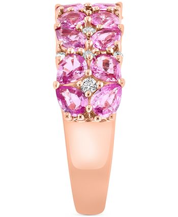 EFFY Collection EFFY® Pink Sapphire (2-1/4 ct. t.w.) & Diamond (1/8 ct ...