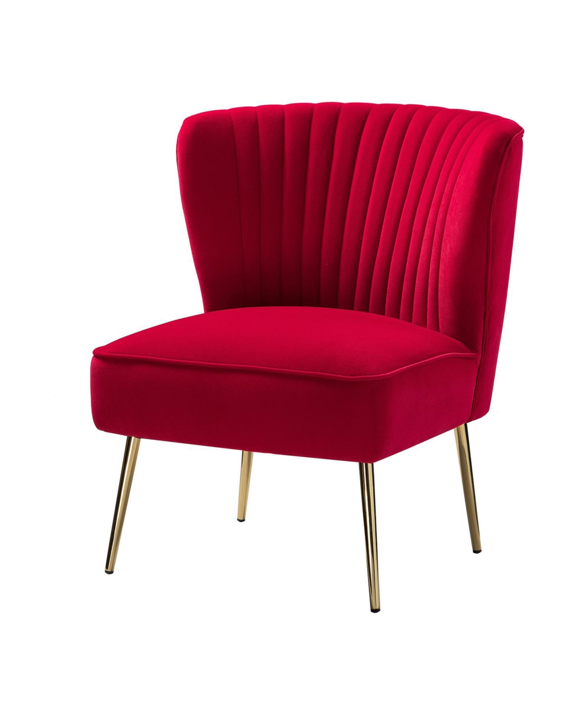 Click here for Hulala Home Velvet Accent Chair with Gold Metal Le... prices