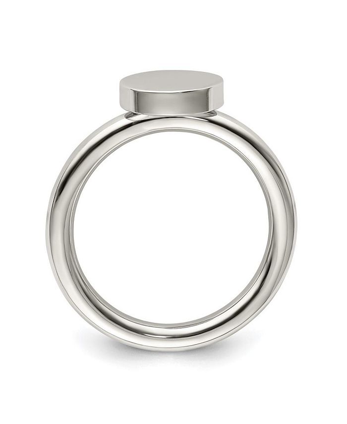 Chisel Stainless Steel Polished Circle Ring - Macy's