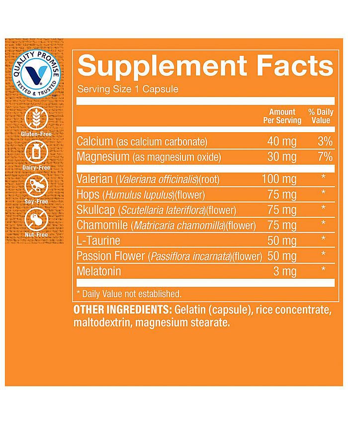 The Vitamin Shoppe Snooze-In with Melatonin for Sleep & Relaxation (240 ...