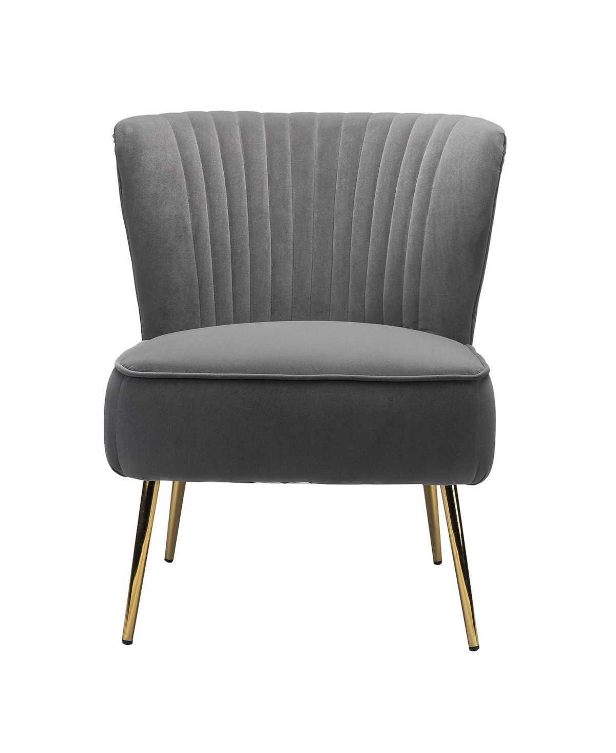 Click here for Hulala Home Velvet Accent Chair with Gold Metal Le... prices