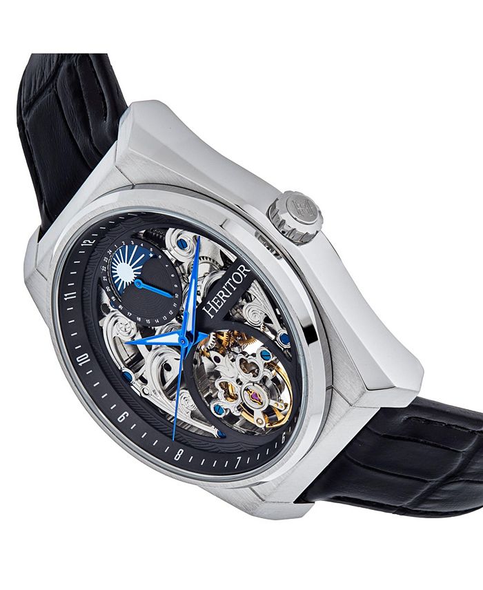 Heritor Automatic Men Daxton Stainless Steel Strap Skeleton Watch ...