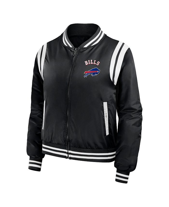 WEAR by Erin Andrews Women's Black Buffalo Bills Full-Zip Bomber Jacket ...