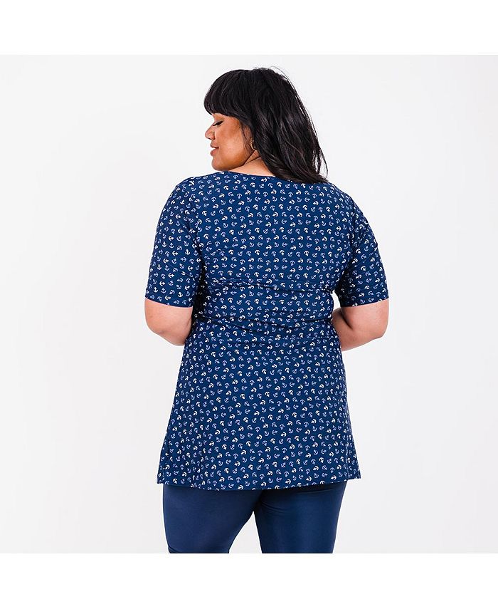 Calypsa Plus Size Anna Swim Tunic - Macy's