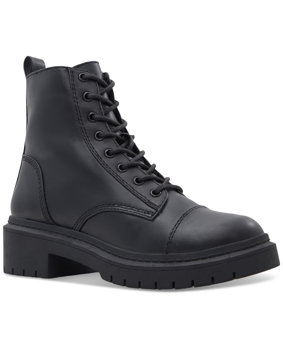 Click here for Aldo Womens Goer Combat Round Toe Boots - Black prices