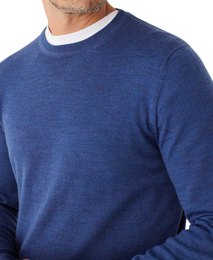 Frank And Oak Men's Merino Wool Crewneck Long-Sleeve Sweater - Macy's