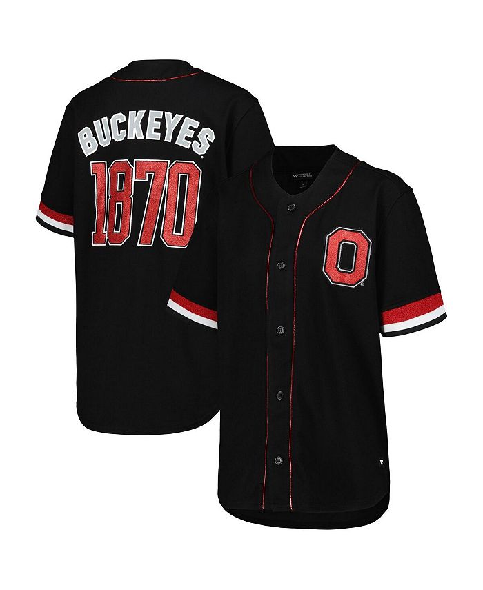 The Wild Collective Women's Black Ohio State Buckeyes Button-Up ...