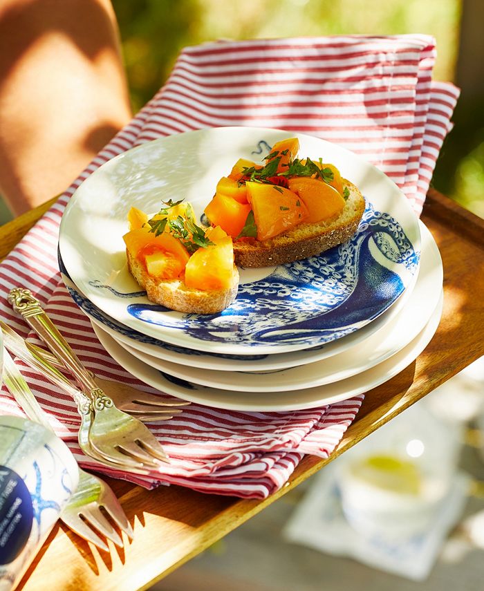 Caskata Lucy Octopus Canape Plate, Set of 4 - Macy's