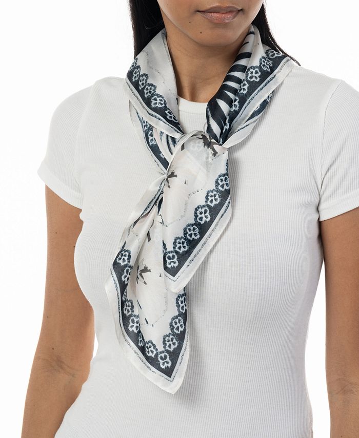 I.N.C. International Concepts Women's Tropical-Print Bandana Square ...