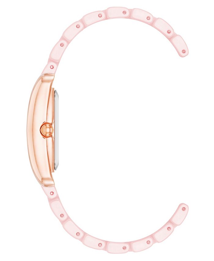 Anne Klein Women's Quartz Pink Ceramic Watch, 23mm - Macy's