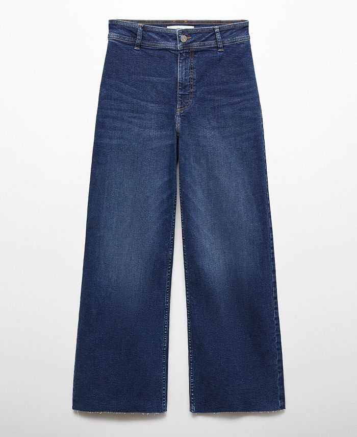 MANGO Women's High Waist Culottes Jeans - Macy's