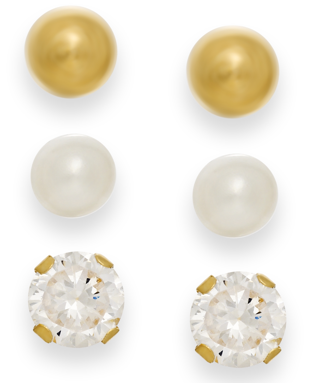 Click here for Cultured Freshwater Pearl  Cubic Zirconia and Ball... prices