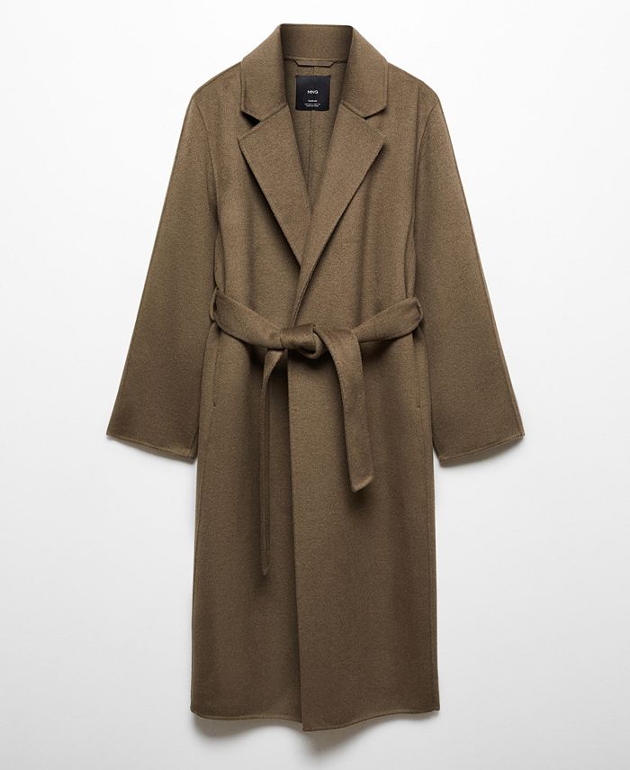 MANGO Women's Belt Handmade Coat - Macy's