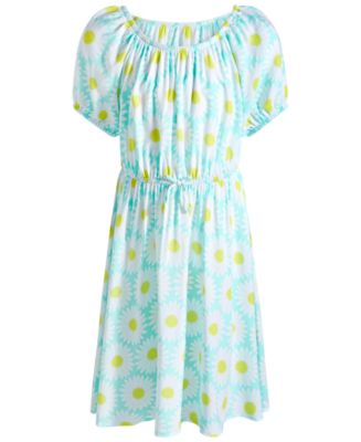 Epic Threads Big Girls Daisy-Print Peasant Dress, Created for Macy's ...