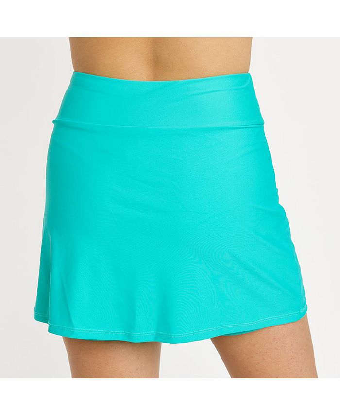 Calypsa Women's A-line Swim Skort - Macy's