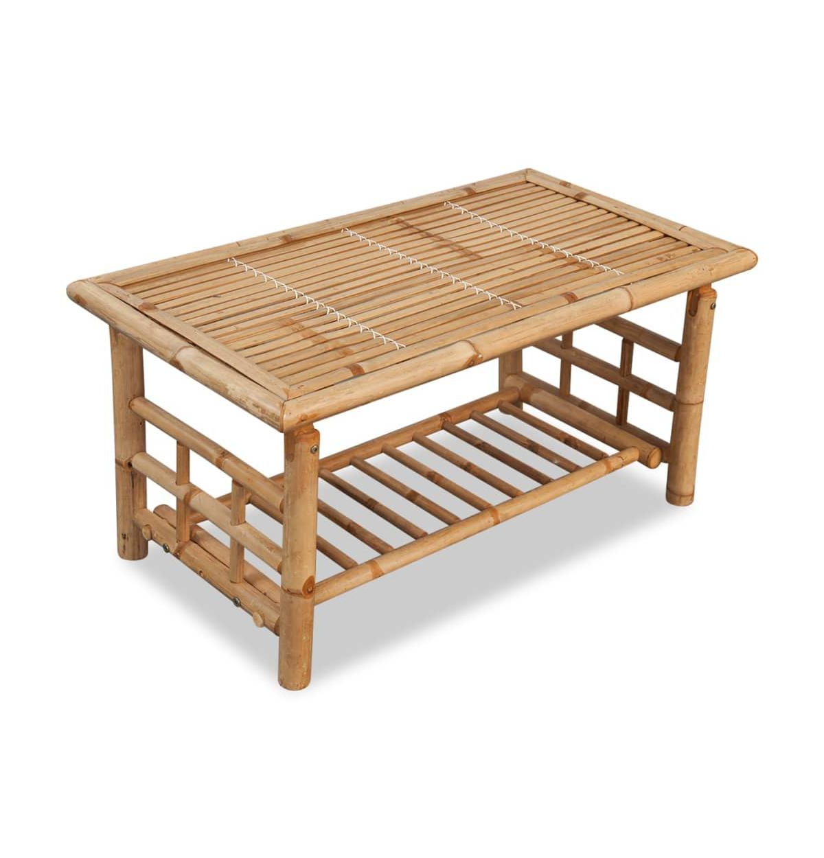 Click here for Coffee Table Bamboo 35.4x19.7x17.7 - Brown prices