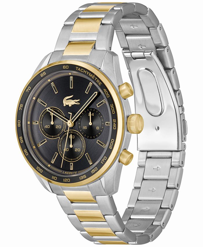 Lacoste Men's Boston Chronograph Two-Tone Stainless Steel Bracelet ...