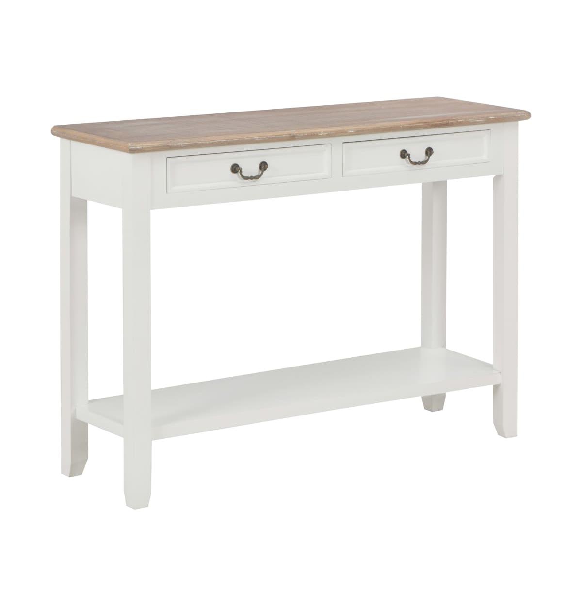 Click here for Console Table White 43.3x13.7x31.4 Wood - White prices