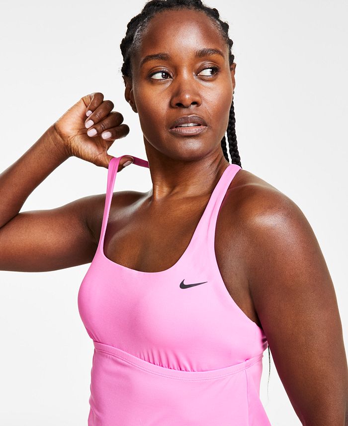 Nike Women's Essential Square Neck Racerback Tankini Top - Macy's