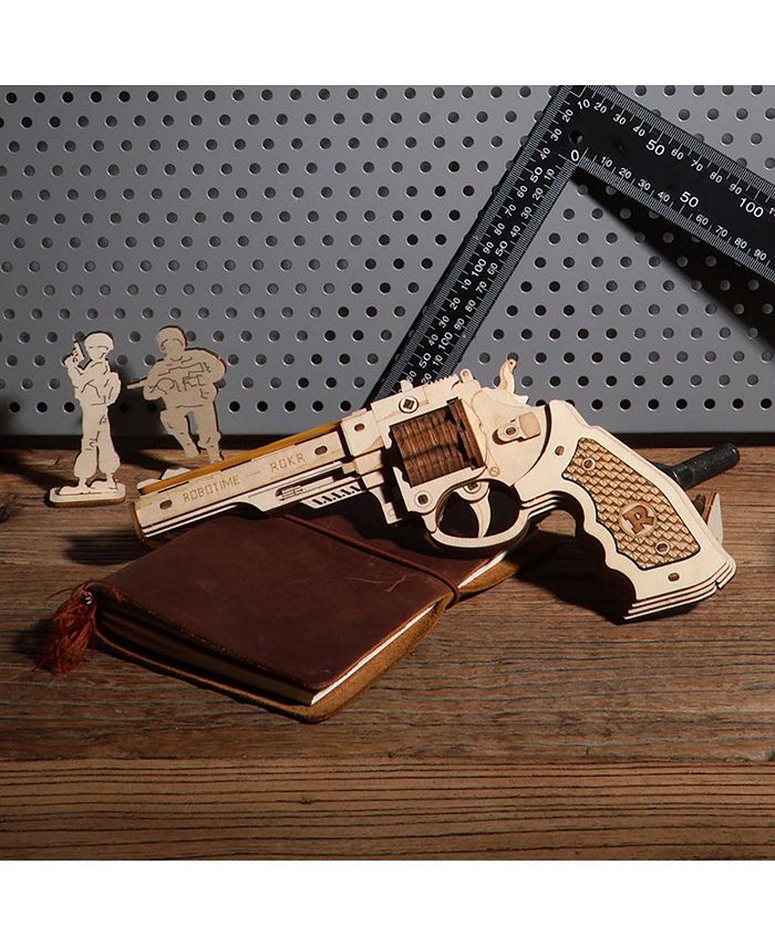 Flash Popup DIY 3D Wood Puzzle Corsac M60 Justice Guard Toy Gun - 102 ...