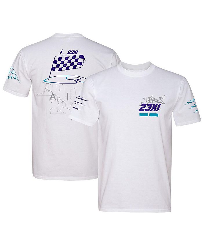 23xi Racing Men's White Jordan Wings T-shirt - Macy's