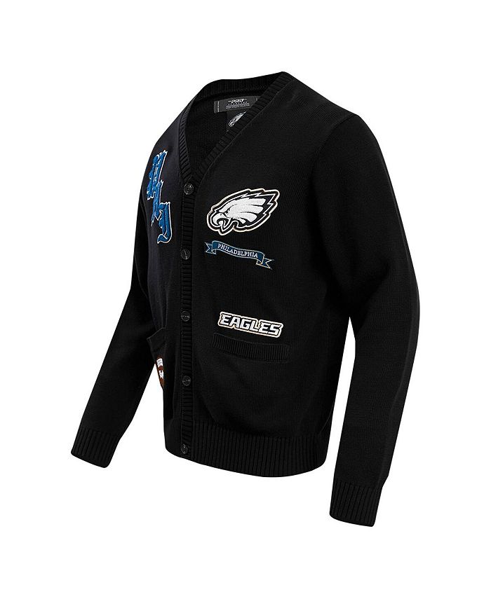 Pro Standard Men's Black Philadelphia Eagles Prep Button-Up Cardigan ...
