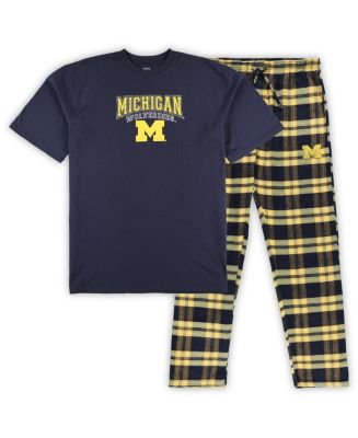 Men's Profile Navy, Maize Michigan Wolverines Big and Tall 2-Pack T ...
