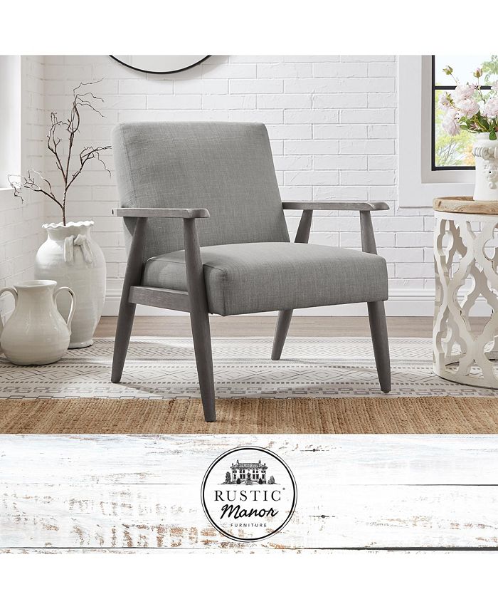 Rustic Manor Elana Linen Armchair - Macy's