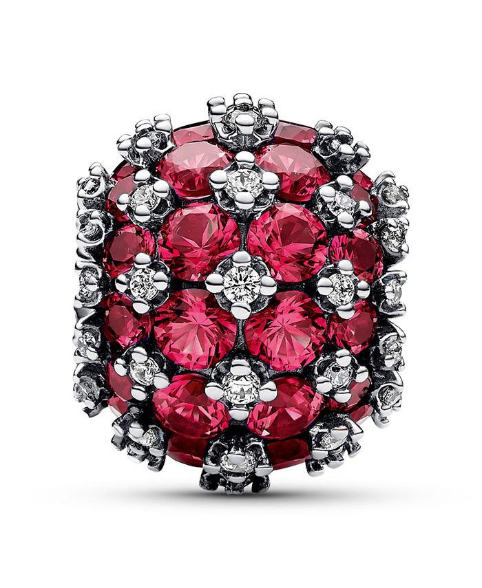 Pandora Sterling Silver with Crystal Charm - Macy's