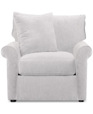 CLOSEOUT! Wrenley 38" Amici Fabric Arm Chair, Created for Macy's - Macy's