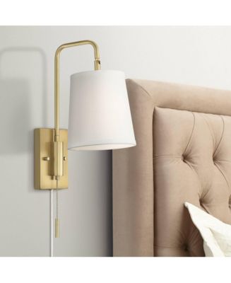 Luca Mid Century Modern Indoor Swing Arm Wall Mounted Lamp Brass Finish ...