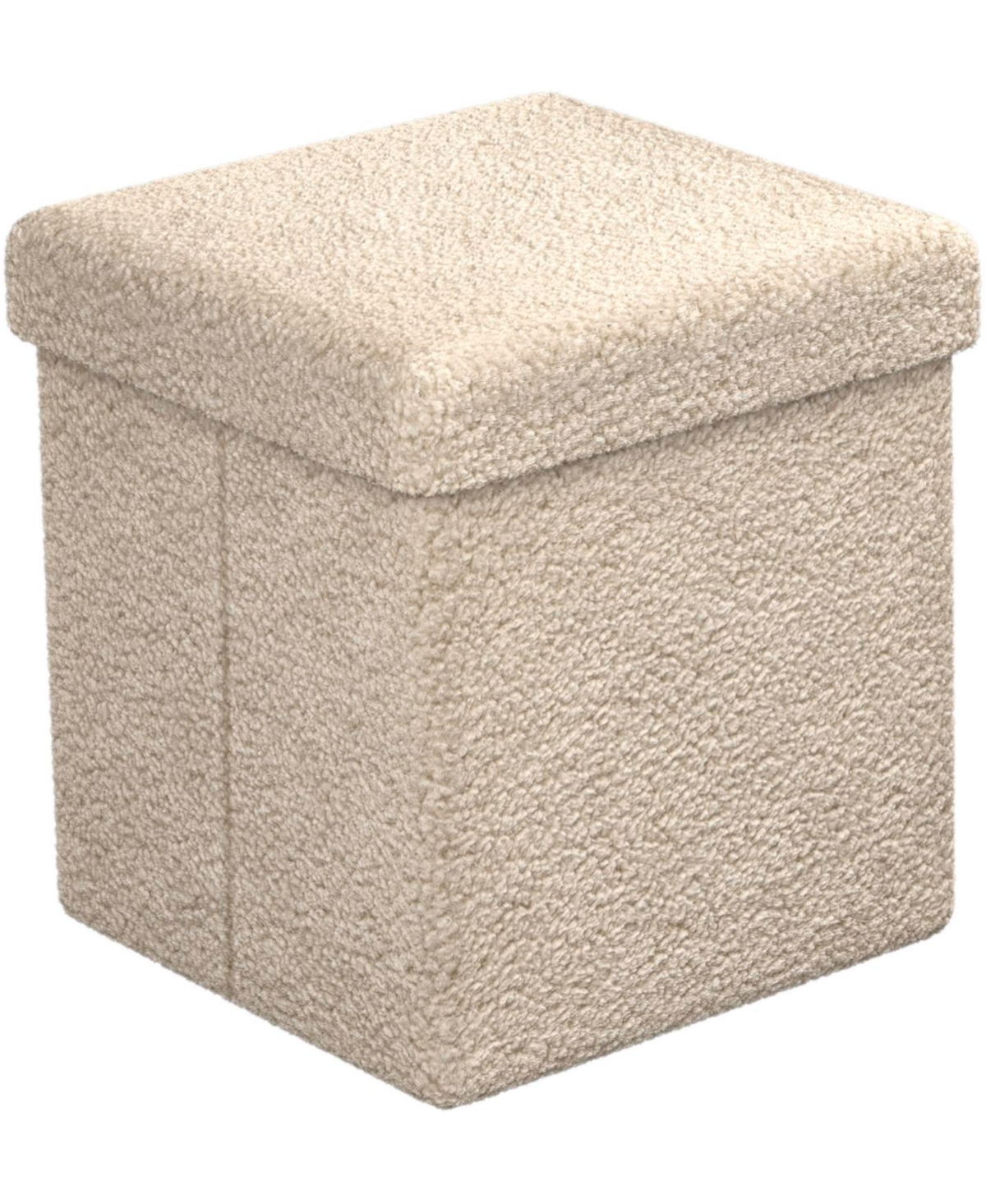 Click here for Sorbus Teddy Fabric Ottomans - Beige prices