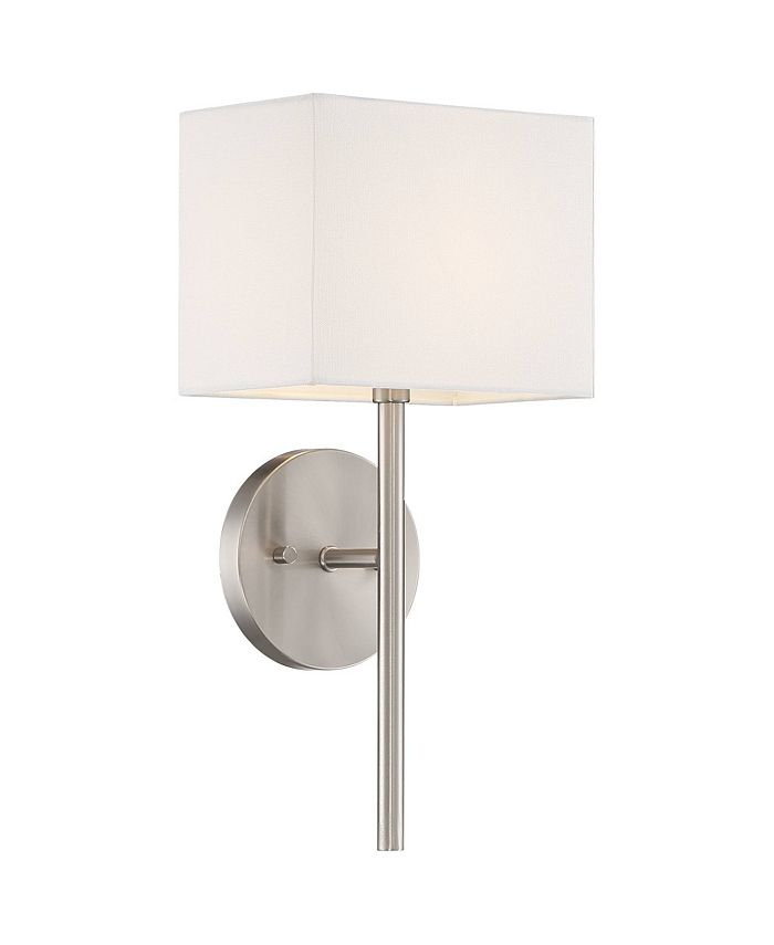Possini Euro Design Favre au Modern Wall Sconce Lighting Brushed Nickel ...