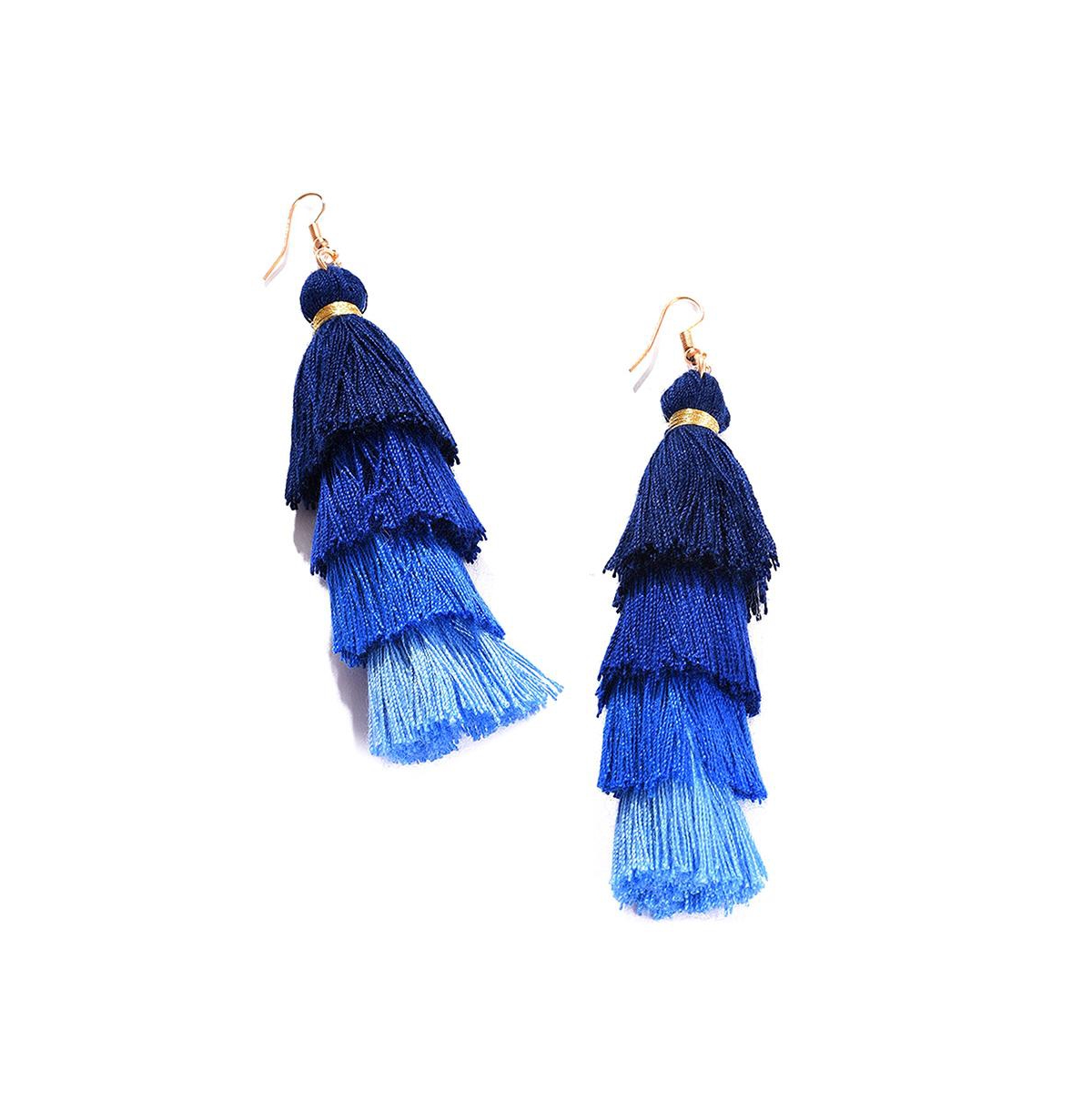 Click here for Sohi Womens Silver Embellished Drop Earrings - Sil... prices