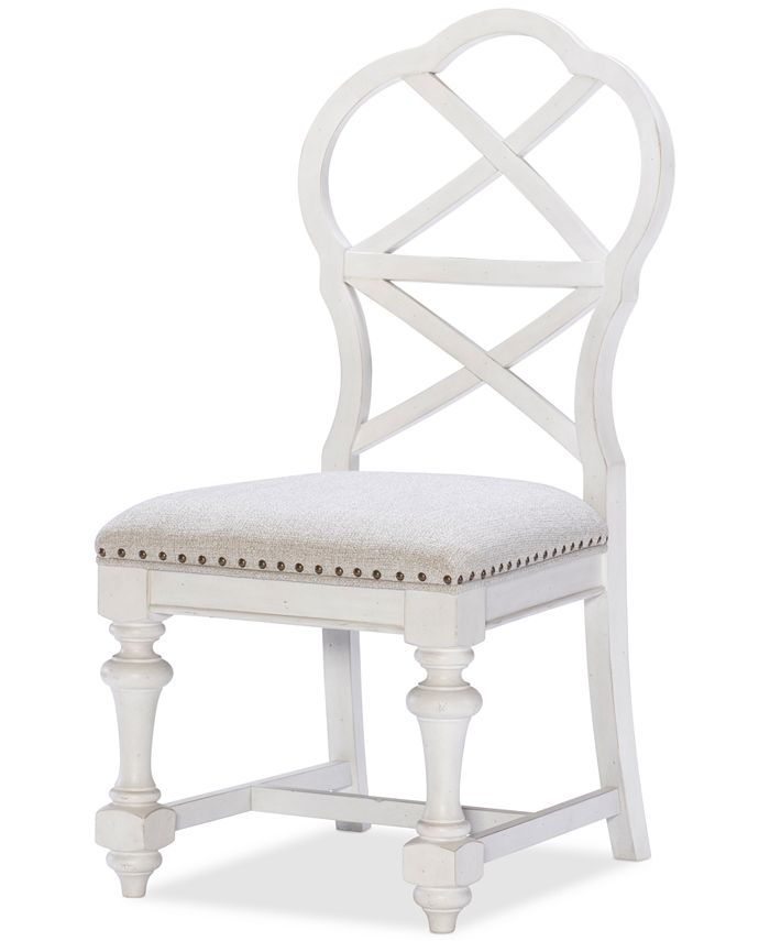 Furniture Mandeville X-Back Side Chair - Macy's