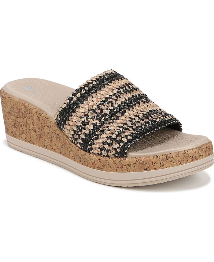Bzees Runaway Washable Slide Wedge Sandals - Macy's