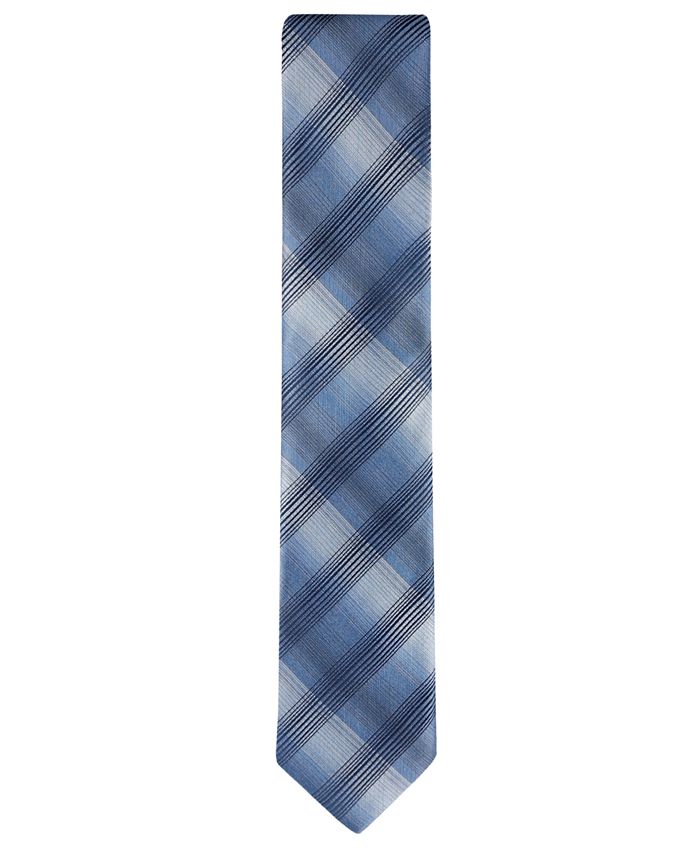 Calvin Klein Men's Claire Plaid Tie - Macy's