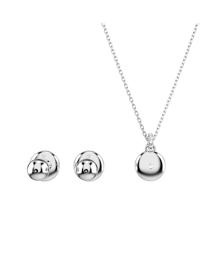 Swarovski White, Rhodium Plated Meteora Set - Macy's
