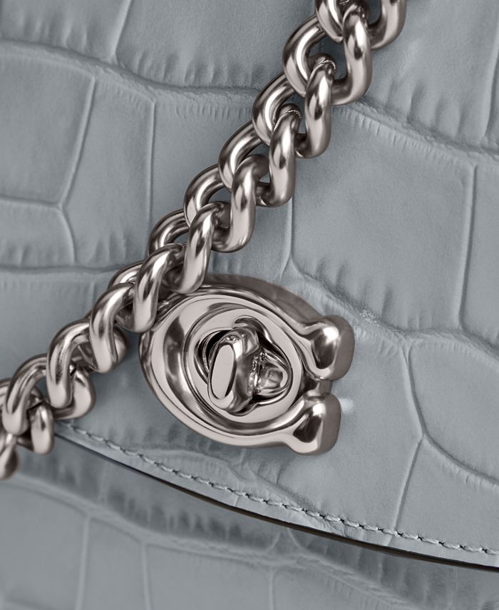 COACH Embossed Croc Leather Cassie Crossbody 19 - Macy's