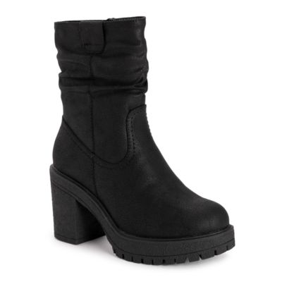 MUK LUKS Women's Riser Pop Heeled Boots - Macy's