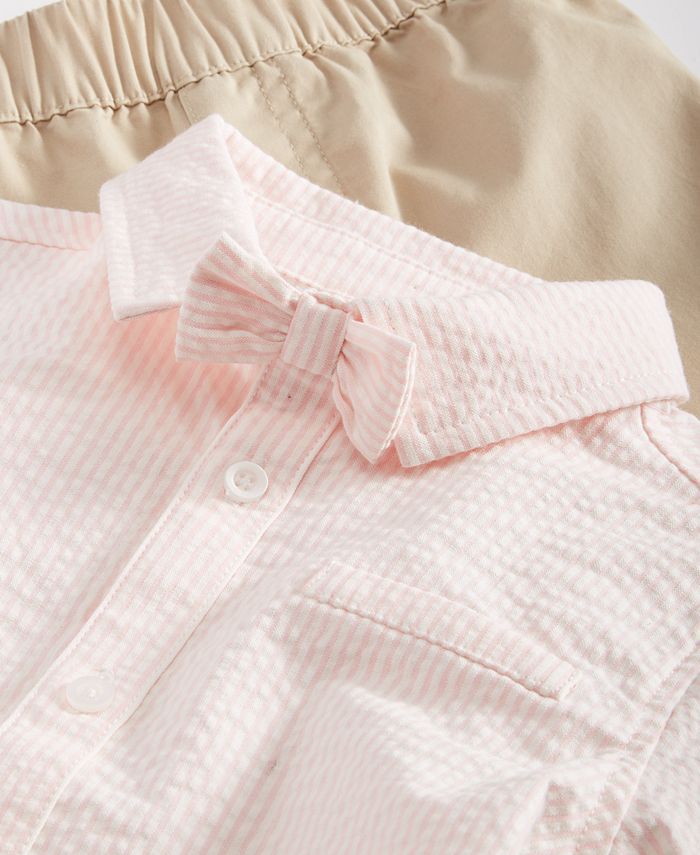 First Impressions Baby Boys Button-Down Shirt and Chino Pants, 2 Piece Set, Created for Macy's ...