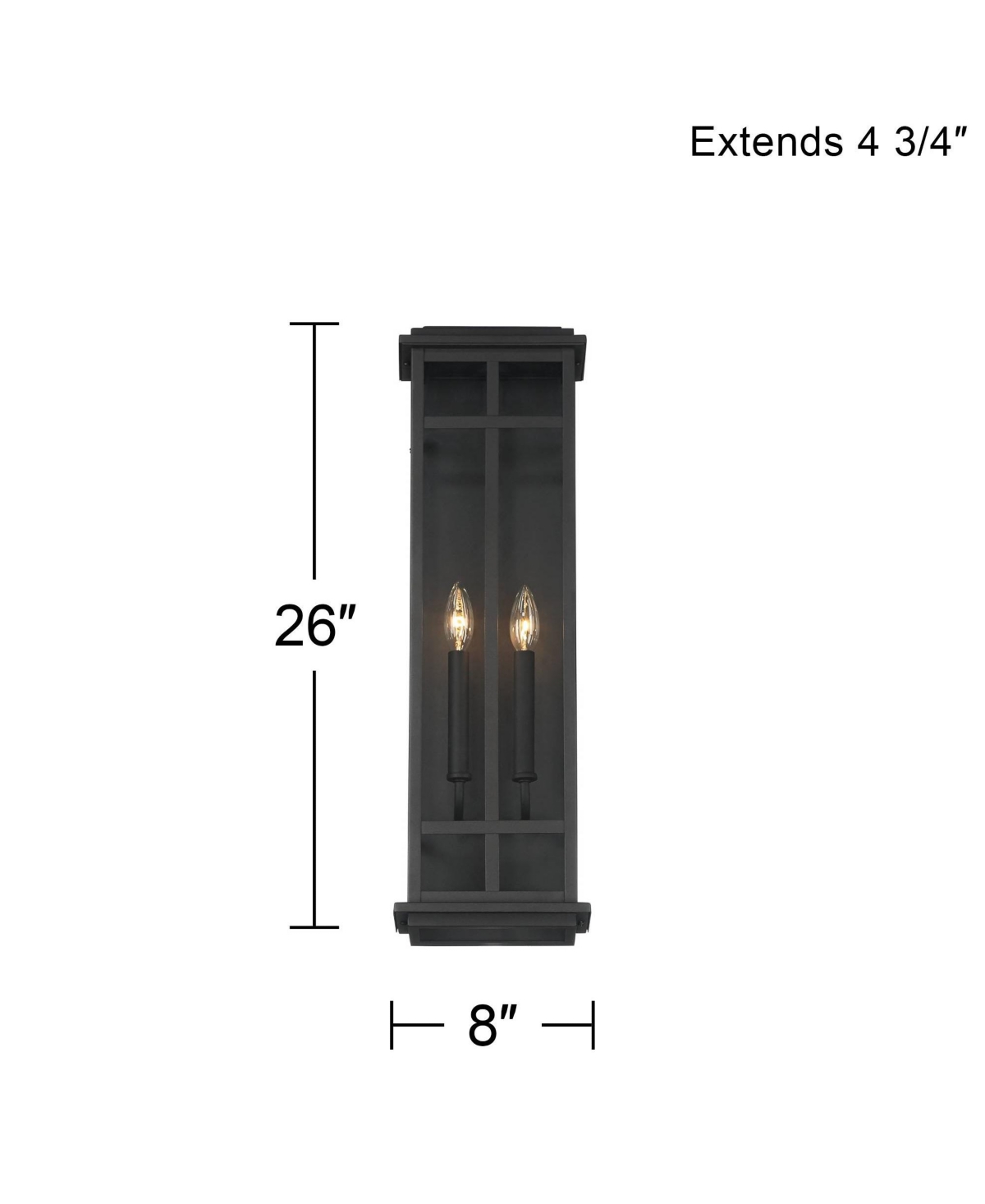 Possini Euro Design Metrix 26" High Farmhouse Rustic Modern Rectangular ...