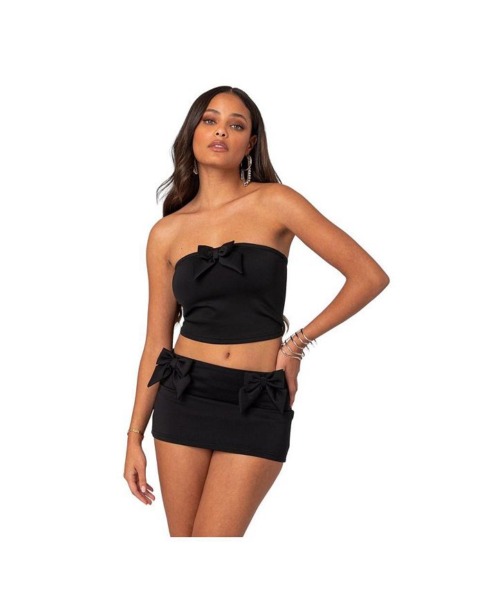 Edikted Women's Gabriella bow tube top - Macy's