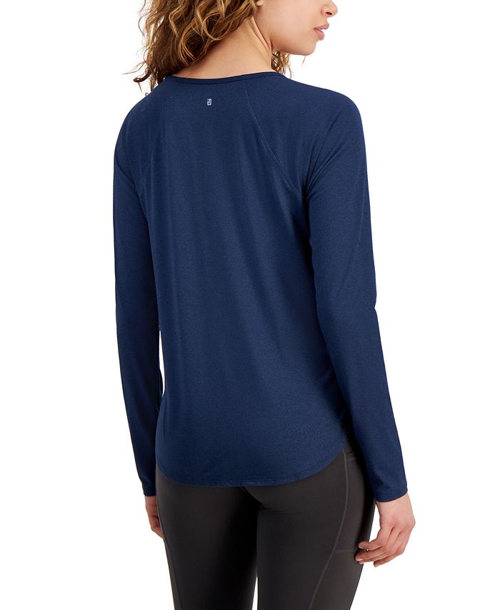 ID Ideology Women's Performance Long-Sleeve Top, Created for Macy's ...