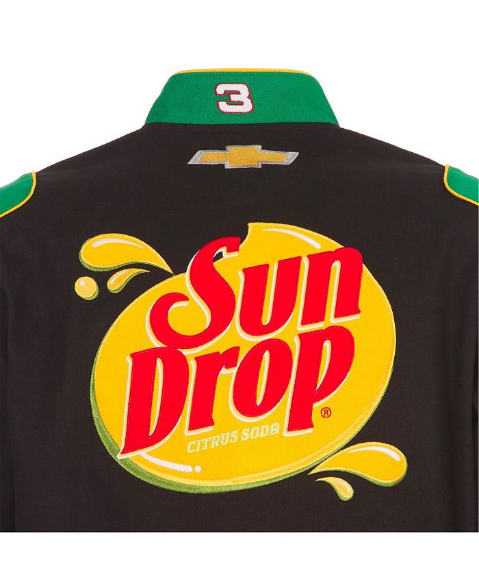 JH Design Men's Black, Green Dale Earnhardt Jr. Sun Drop Twill Driver ...