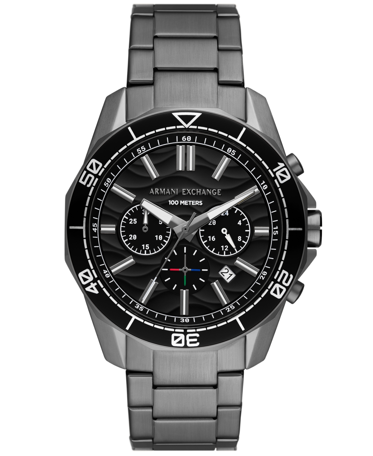Click here for A|X Armani Exchange Mens Chronograph Gunmetal Stai... prices
